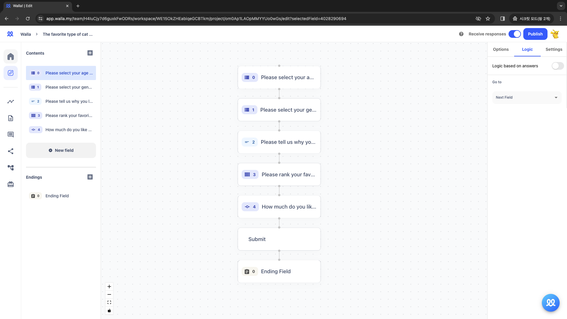 Setting Logic - Walla Docs